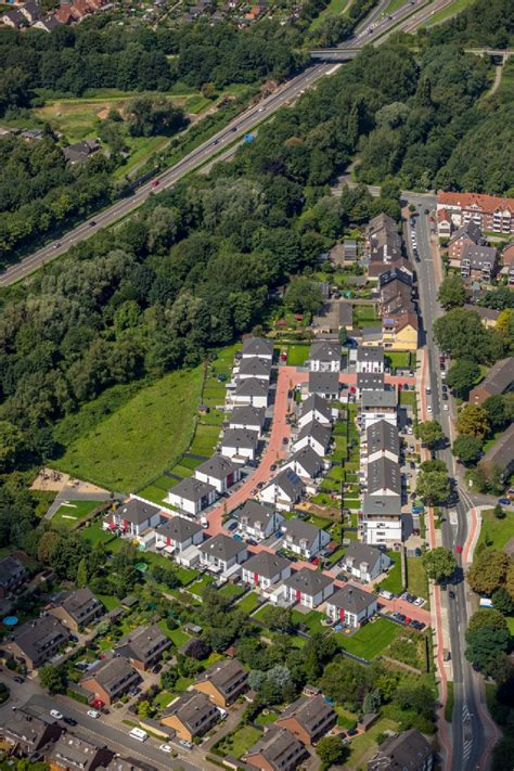 Luftaufnahme Duisburg Wohngebiet Einer Einfamilienhaus Siedlung Im