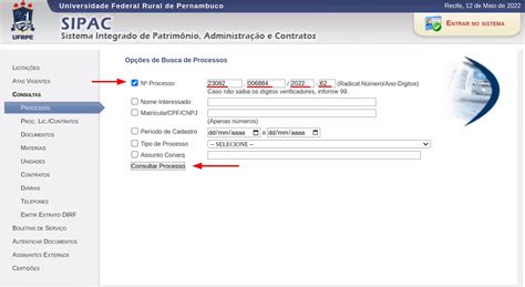 Como Pesquisar Por Um Processo No Sipac Portal De Ajuda Ufrpe