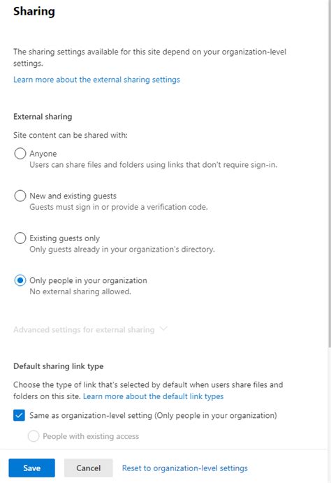 Set Pnptenantsite Sharingcapability Issue Microsoft Qanda