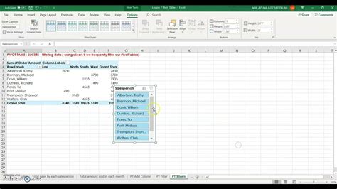 Ms Excel Pivottable Part 2 Youtube