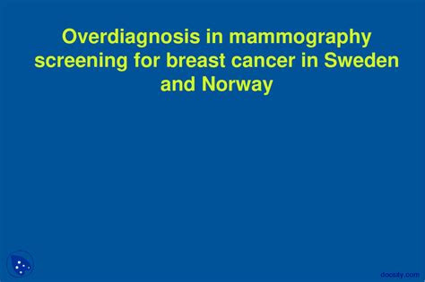 Mammography Screening Health Lecture Slides Docsity
