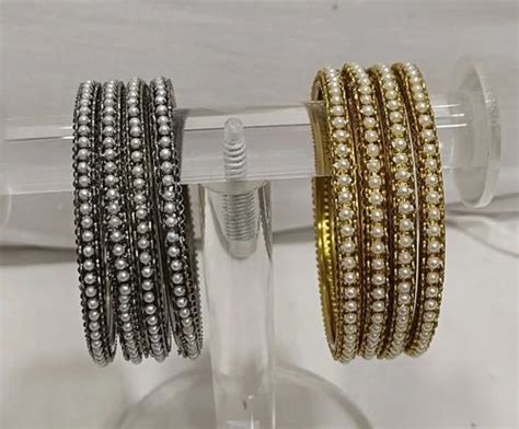 Fancy Mahandiblack 4 Pic Ston An Moti Bangles At Rs 60set In Mumbai