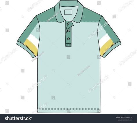 Pastel Color Polo Shirt Design Men Stock Vector Royalty Free