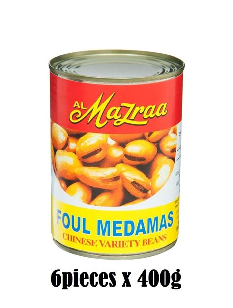 Buy Al Mazraa Foul Medammas At Special Price 400 G X 6 Pcs Online In