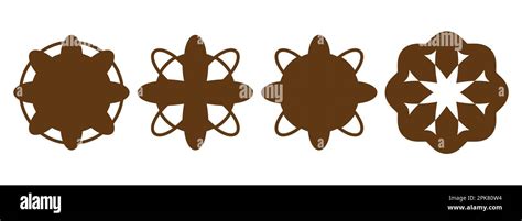 A Set Of Flower Icons Each Depicting A Specific Type Of Flower In