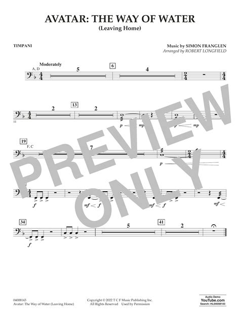 Avatar The Way Of Water Arr Robert Longfield Timpani By Simon