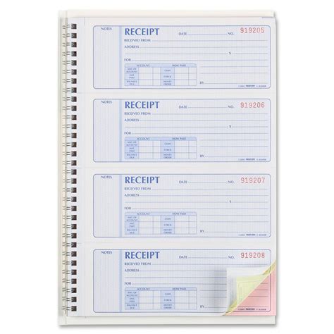 Rediform 8l808r Prestige Money Receipt Book
