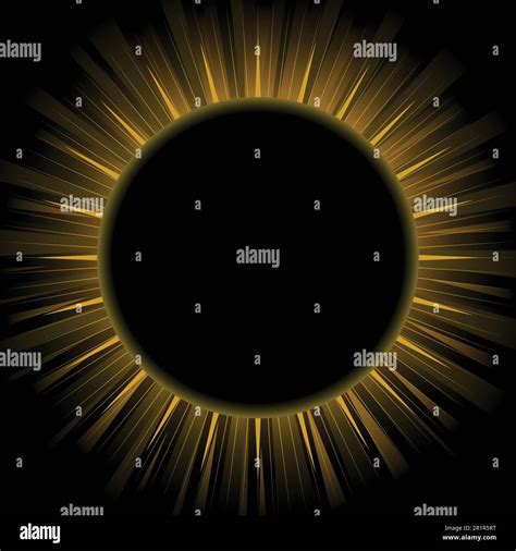 Illustration Of Eclipse Isolated On Black Background Stock Vector Image