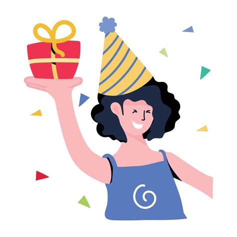 Premium Flat Sticker Of Birthday Bash 11637722 Vector Art At Vecteezy