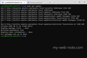 WSLapt updateを実行したらTemporary failure resolvingというエラーが出たUbuntu My WebNote 備忘録