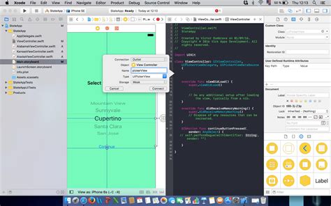Ios Select State In View Picker Go To New Screen Stack Overflow
