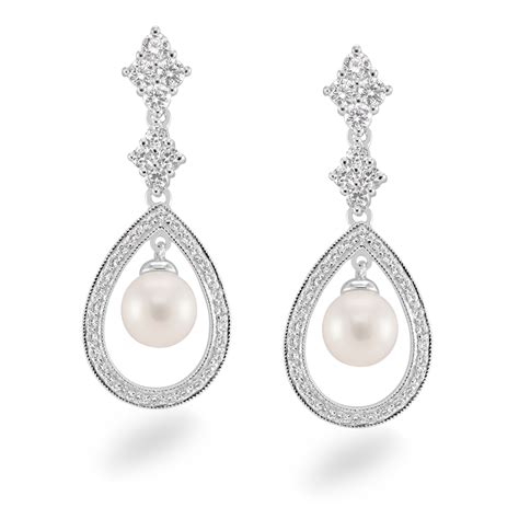Sterling Silver Freshwater Pearl Earrings