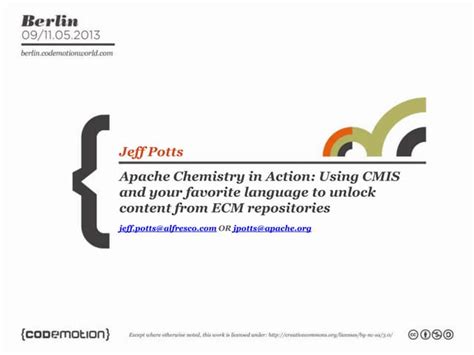 Apache Chemistry In Action Using Cmis And Your Favorite Language To