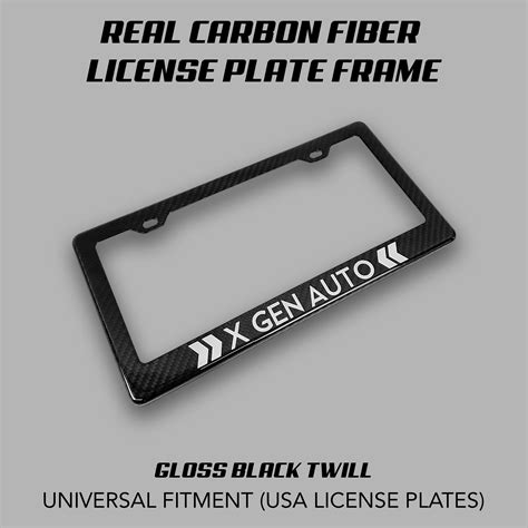 Xgenauto Real Carbon Fiber License Plate Frame
