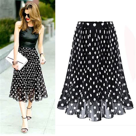 Xl Xxl Xxxl Plus Size Women Skirts New 2016 Summer England Style