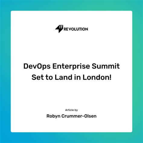 Devops Enterprise Summit Set To Land In London It Revolution