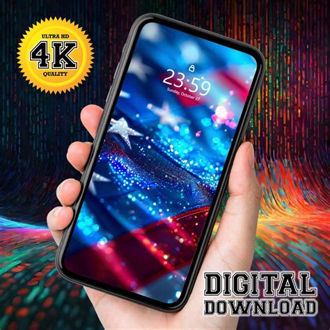 Usa Flag Colors 4k Mobile Wallpaper Iphone And Android Lockhome Screen Background High