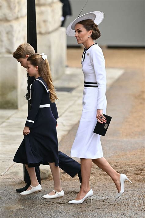 Princess Charlotte Wears Cute Navy Dress To Trooping The Colour 2024
