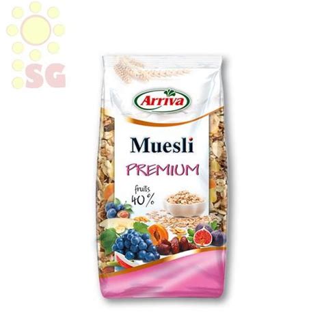 Мюсли 40% плод ARRIVA 0.375 кг. / цена на бр. - PSG Depo Food Group ...