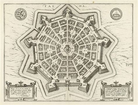 Map Of Palmanova Free Public Domain Image Look And Learn