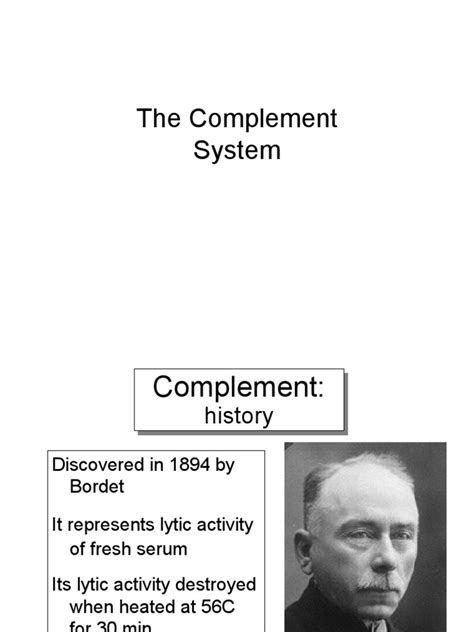 The Complement Pdf Complement System Cell Biology