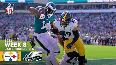 Pittsburgh Steelers Vs Philadelphia Eagles 2022 Week 8 Game