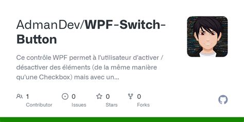 Github Admandevwpf Switch Button Ce Contrôle Wpf Permet à L