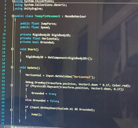 Im New To Unity And I Need Help With Movement Script After I Tried To Implement Jump With Ray