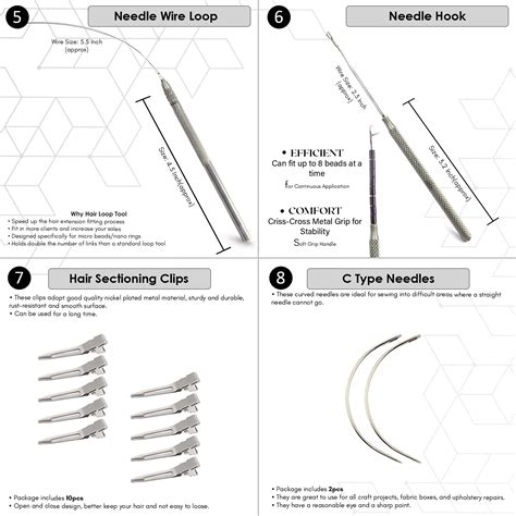 Hair Extension Tools Micro Bead Hair Extension Application Plier Kit
