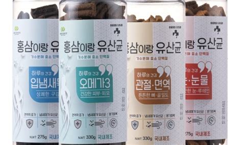 기호성 좋은 강아지 가수분해간식 레디펫고 홍삼이랑 유산균 네이버 블로그
