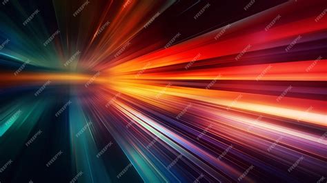 Premium Vector Car Motion Trails Speed Light Streaks Background With Blurred Fast Moving Speed