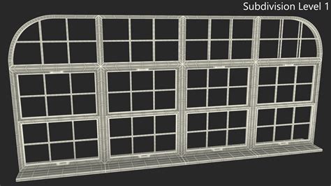 3d Large Window With Rounded Corners Turbosquid 2433414