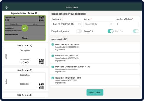 Label Printing Retail Pos System Solution Modisoft
