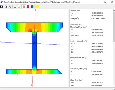 section properties with meshpy including torsion and warping newton