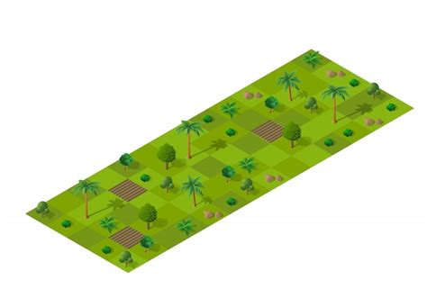 Isometric Grass Vectors And Illustrations For Free Download Freepik