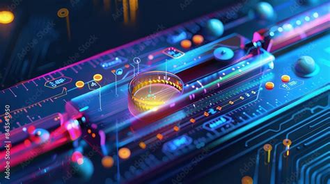 An Educational Illustration Of A Nanofabricated Biosensor Embedded In A