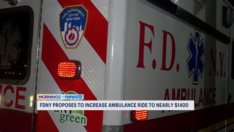 Fdny Proposal Looks To Increase Cost Of Ambulance Rides To Over 1300