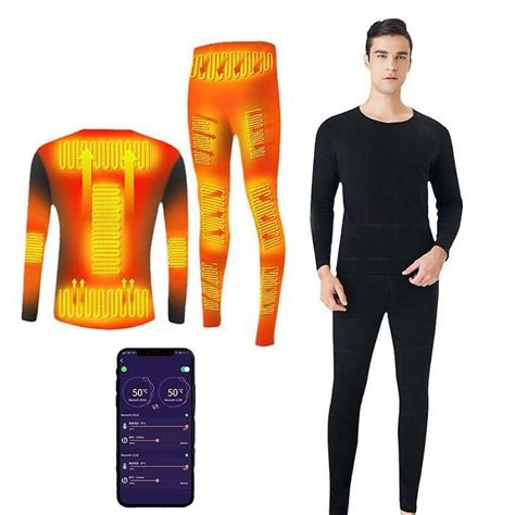 Ensemble De Sous Vêtements Chauffants Chauffants Pour Hommes Sous