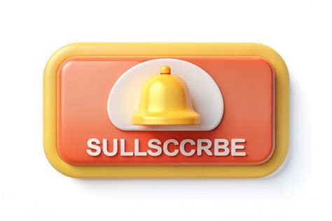 3d Subscribe Illustration Subscribe Button With Bell Icon Subscription Service Social Media