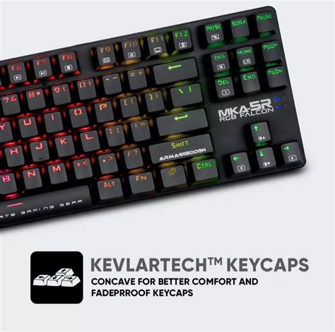 Armaggeddon MKA R RGB Falcon Mechanical Gaming Keyboard Computers Tech Parts Accessories