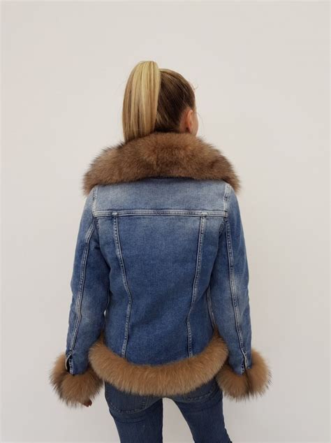 Джинсова куртка з хутра песця арт 2064 ціна 7 500 грн Furhouse