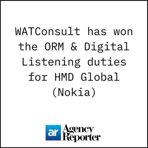 Agency Reporter On Linkedin Congratulations Team Watconsult Hmd Global