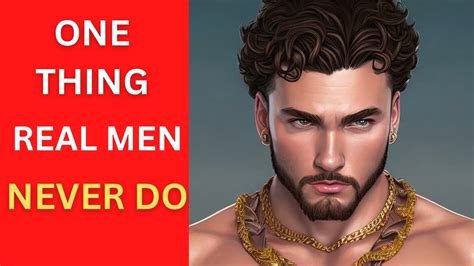 One Thing Masculine Men Never Do Youtube