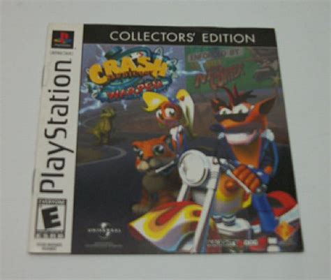 Crash Bandicoot Warped Collectors Edition Playstation 1 Instruction