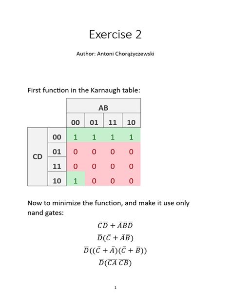 Computer Architecture Exercise 2 Antoni Chorążyczewski Pdf