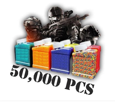 Buy 50000 Pcs Refill Ammo 7 8mm Gel Bullets For Gel Blaster Gel