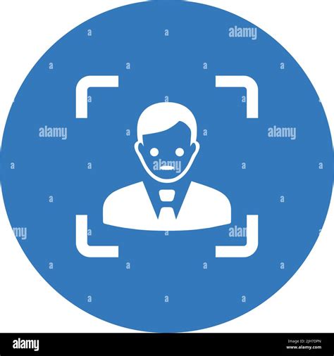 Authentication Recognition Scan Scanning Icon Simple Editable Vector Eps File Stock Vector