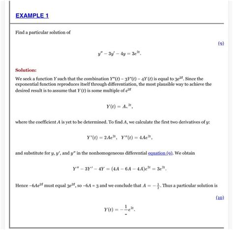 solved 1 use theorem 3 5 2 and the particular solutions