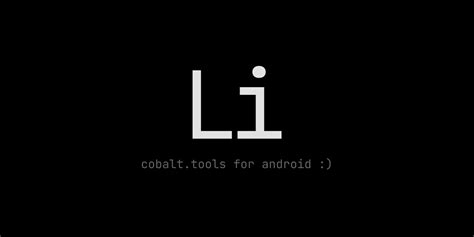 Github Sniiz Lithium Android Frontend For Cobalt Tools