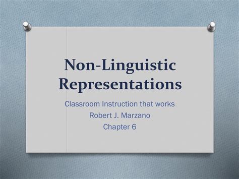 Ppt Non Linguistic Representations Powerpoint Presentation Free